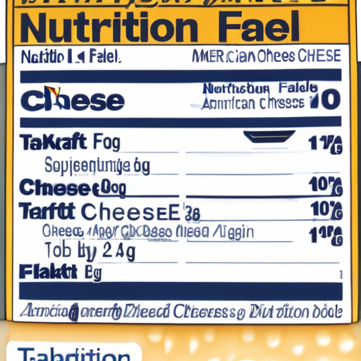 Detailed Nutritional Information for American Cheese Product Packaging ...