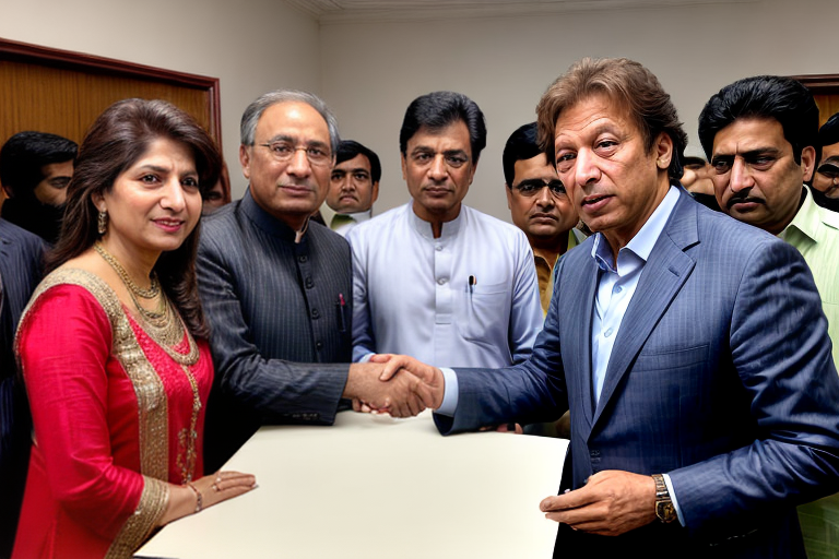 Pti Imran Khan pti meet majid