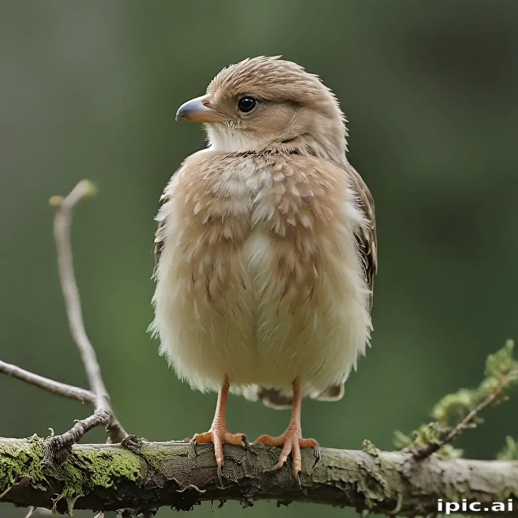 A Beautiful Brown Bird Perched Gracefully on a Branch in Nature.