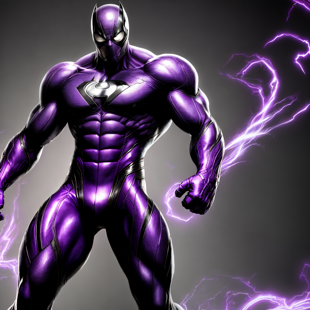 A marvel superhero that’s purple symbiote with purple energy flowing ...