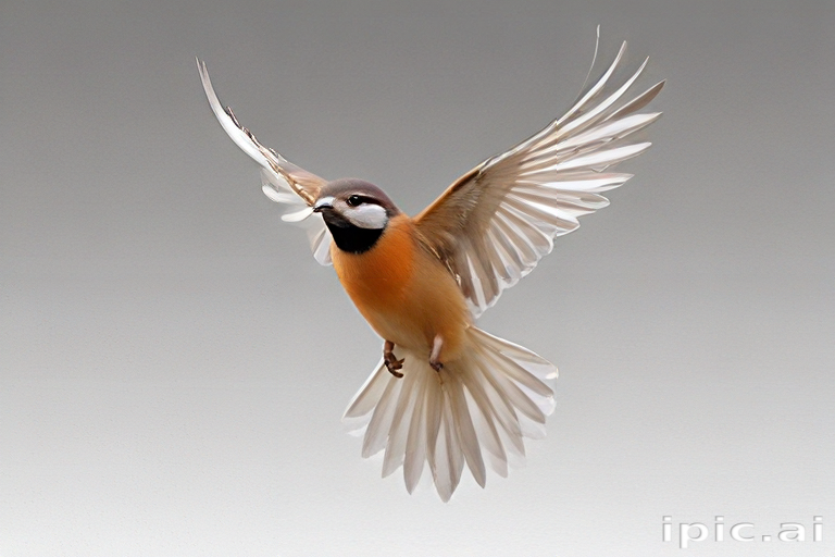 A Beautiful Bird in Flight with Elegant Wings and Vibrant Colors
