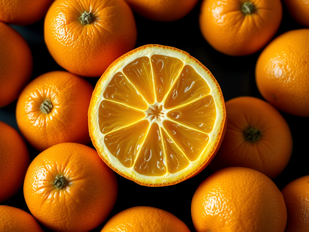 Create a high-resolution image of a peeled orange with its segments ...