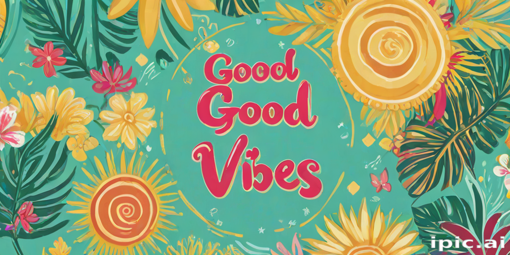 Embrace the Bright Energy of Good Good Vibes All Around You
