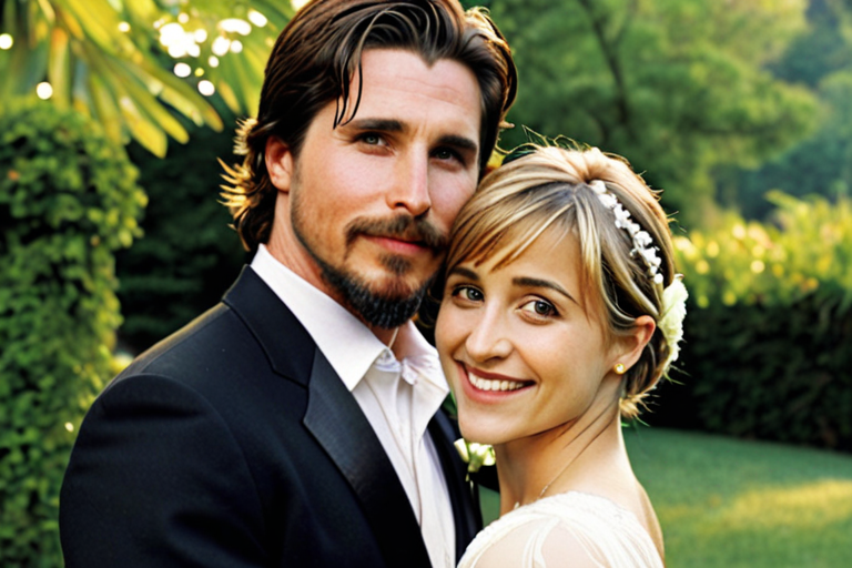 Allison Mack and Christian bale wedding honeymoon realistc