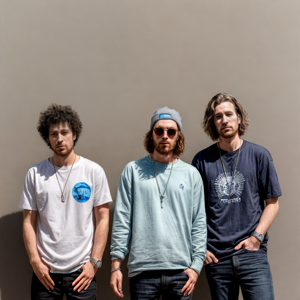 TWO white strange hip-hop rock guys stare at the camera, covering their ...