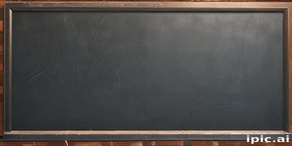 A Vintage Blackboard Ready for Lessons and Creative Ideas to Flourish