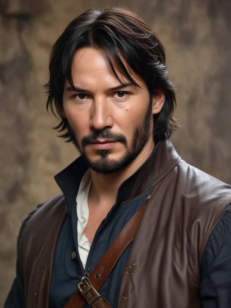 Keanu Reeves as a medieval pirate