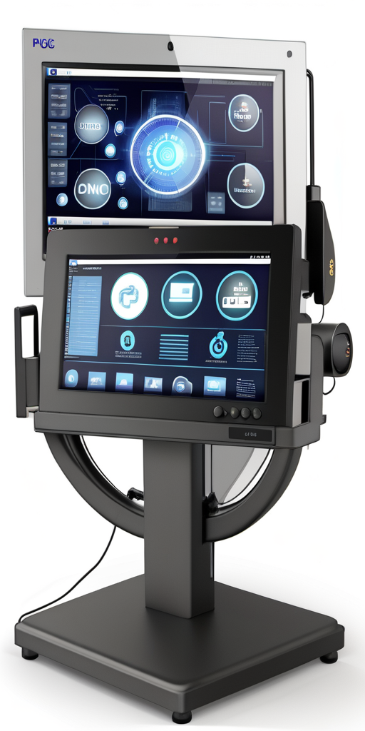 Advanced Medical Imaging Station Featuring Dual Touchscreen Monitors ...