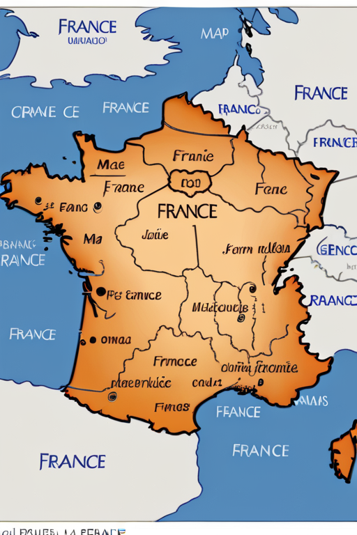 Map of France Highlighting Different Regions and Their Names in Various ...