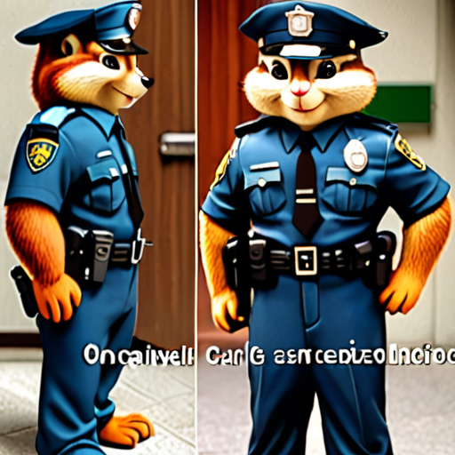 alvin seville the chipmunk as a police officer