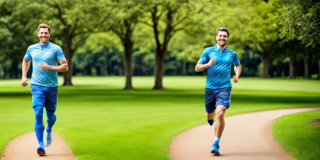 person smiling while exercising outdoors, highlighting the idea that ...