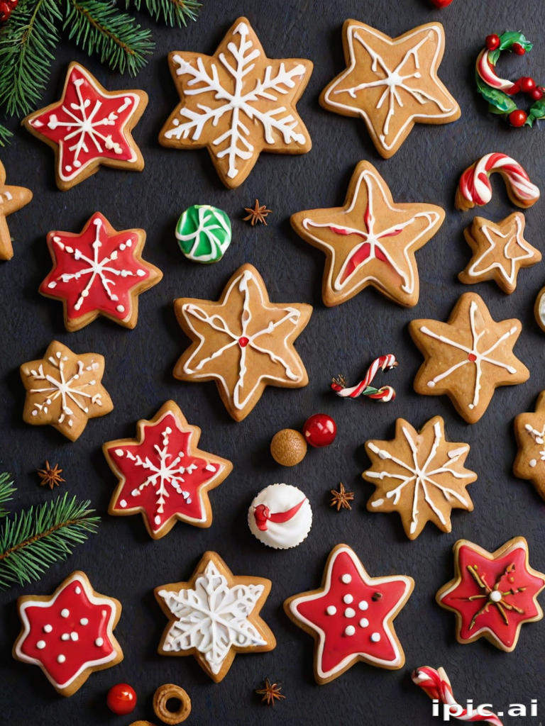 Deliciously Decorated Gingerbread Cookies in Festive Holiday Shapes and ...