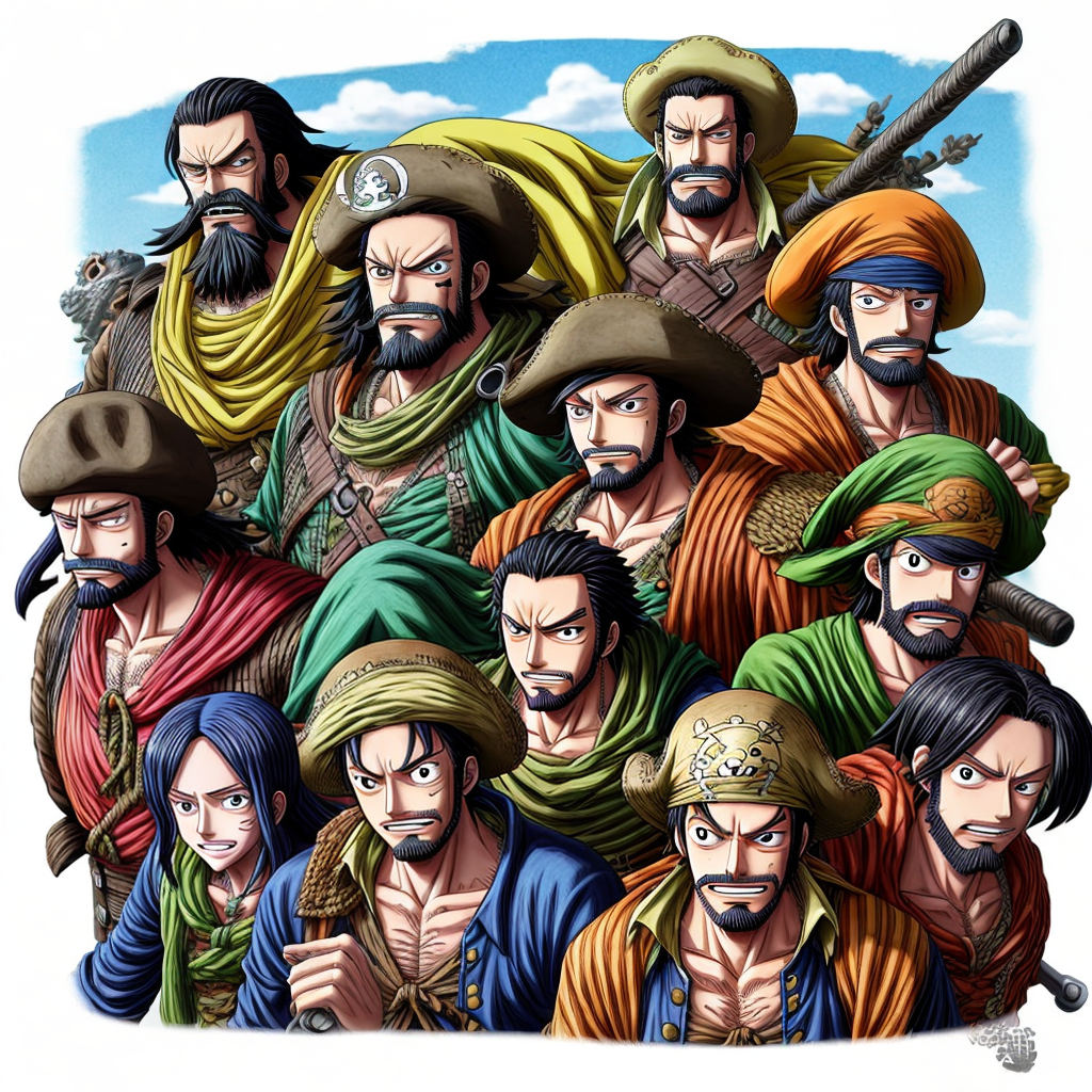 blackbeard and his crew one piece characters