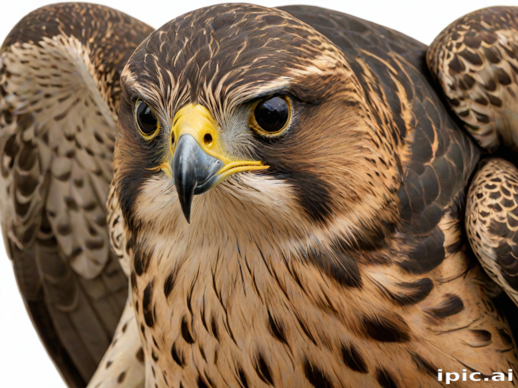 A Majestic Close-Up of a Beautiful Hawk With Striking Features.
