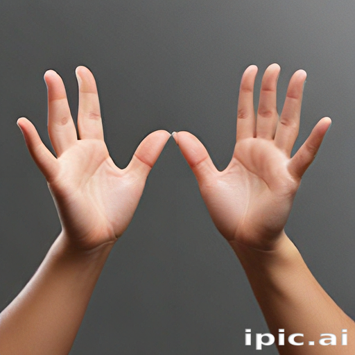 Two Hands Reaching Out Together in a Gesture of Connection and Unity