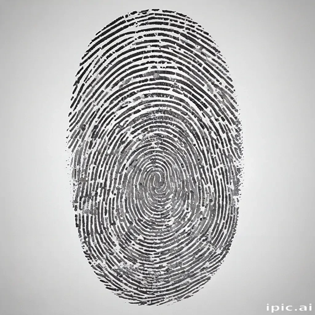 Intricate Patterns of a Fingerprint Highlighting Unique Personal ...
