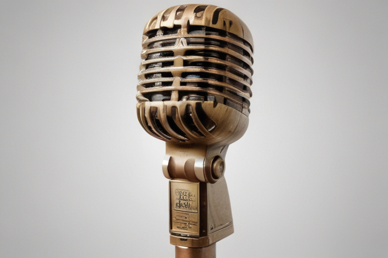 Vintage Microphone Capturing the Essence of Timeless Musical ...