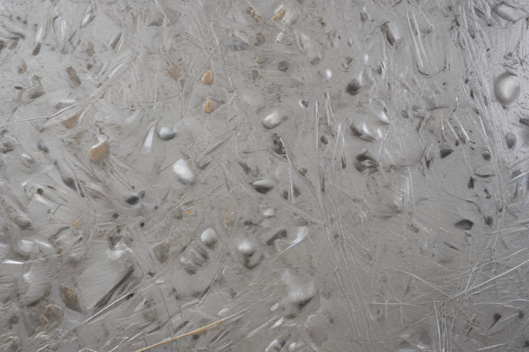 Abstract Close-Up of Textured Surface with Pebbles and Shimmering Details