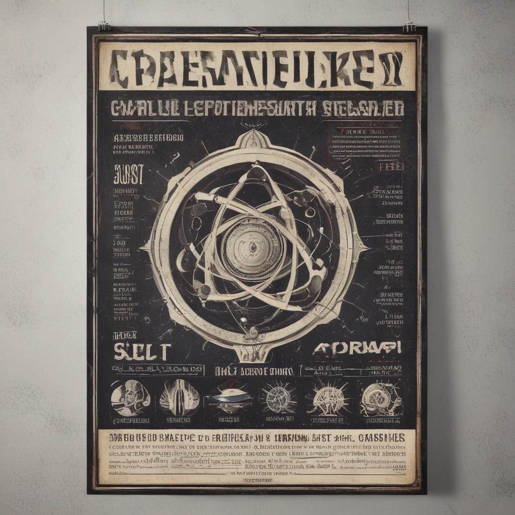 retro science poster