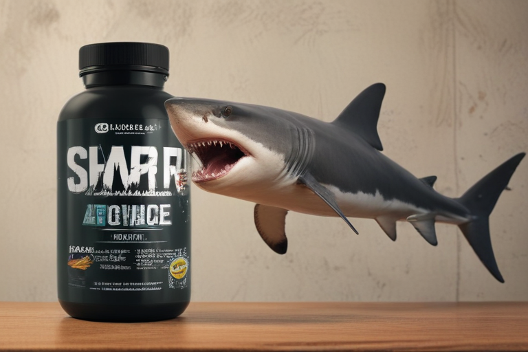 Pre-Workout Supplement with Shark