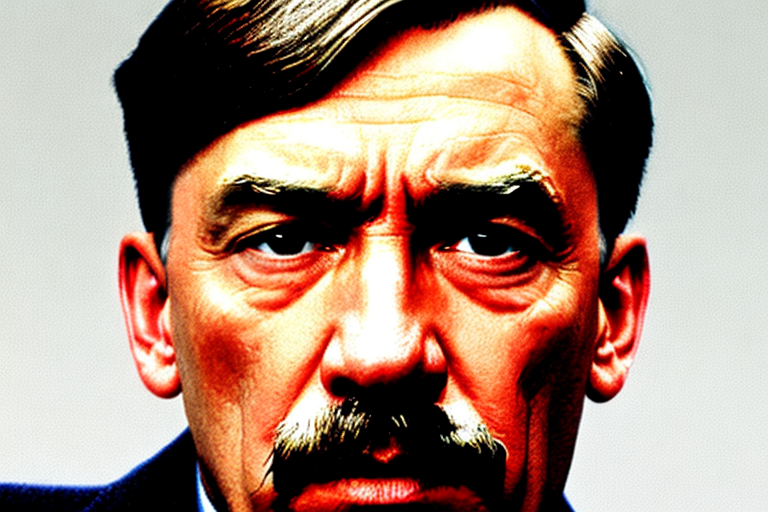 The face of Adolf Hitler