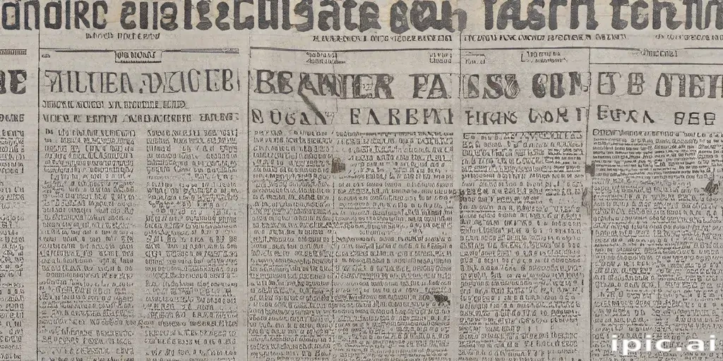 Historic Newspaper Clipping Featuring Articles and Advertisements from ...