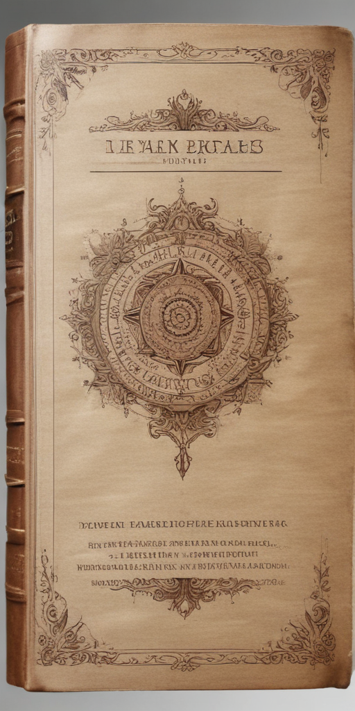 Intricate Book Cover Design Featuring Ornate Illustrations and ...