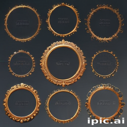 Collection of Ornate Decorative Picture Frames in Various Elegant Designs