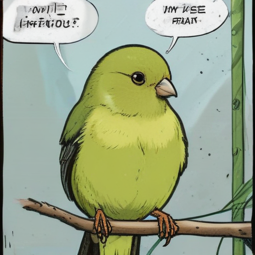 Green finch floods snuff dynamic comic comic comic cuts