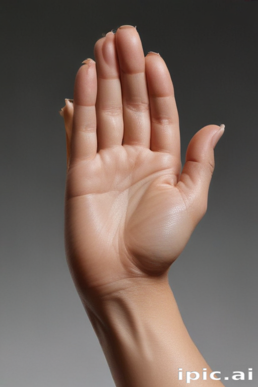 An Open Hand Gesture Symbolizing Communication and Connection Between ...