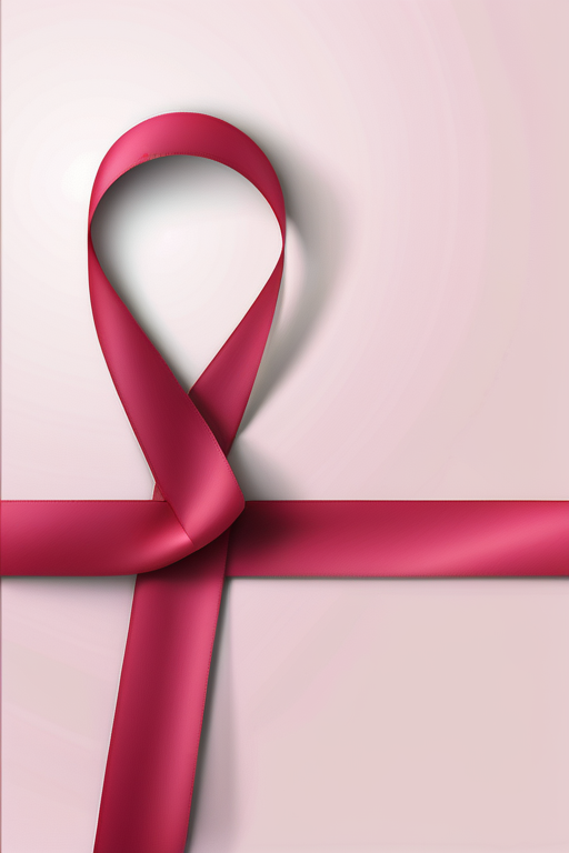 Elegant Pink Ribbon Tied in a Beautiful Bow on Gift Box