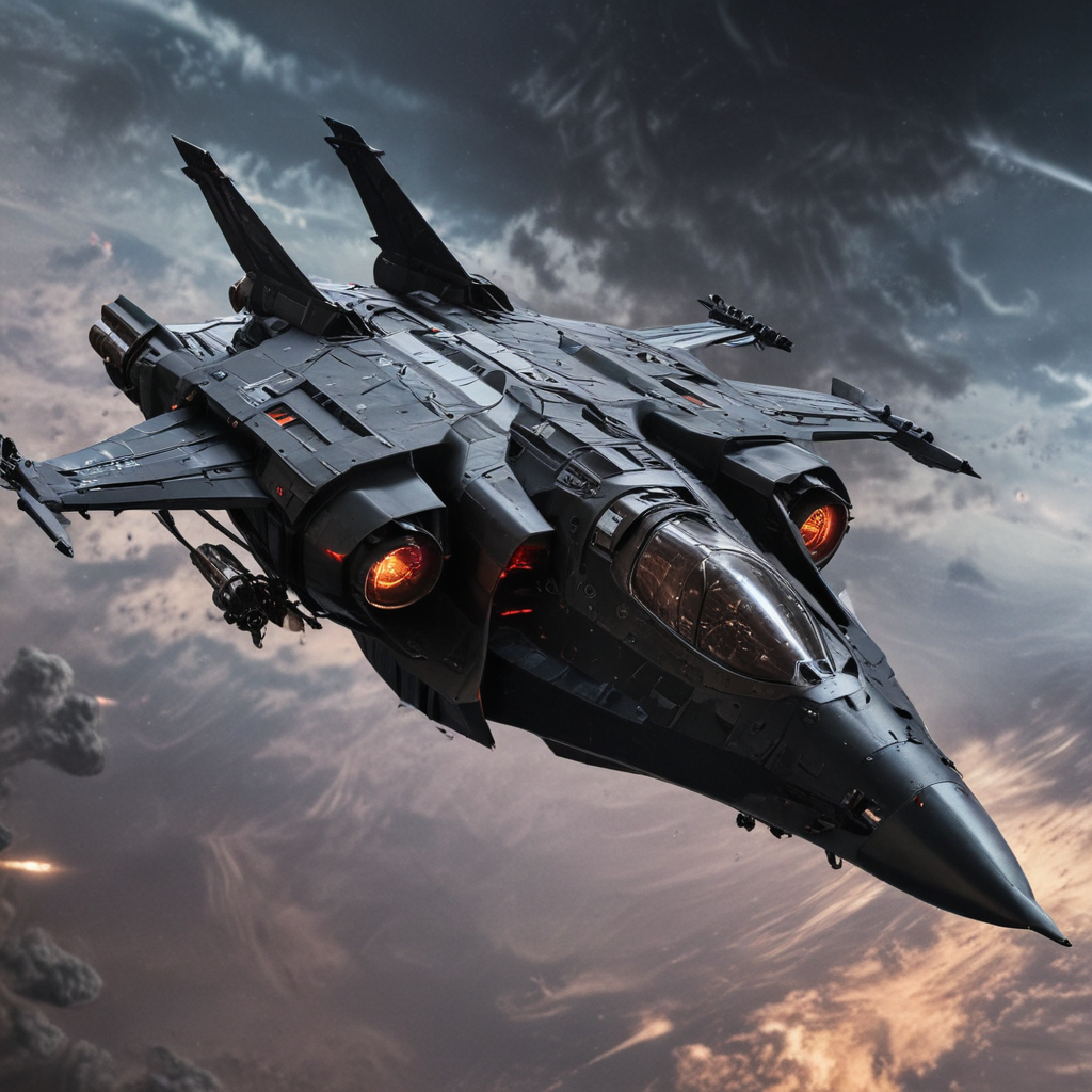 Dark spacecraft plane