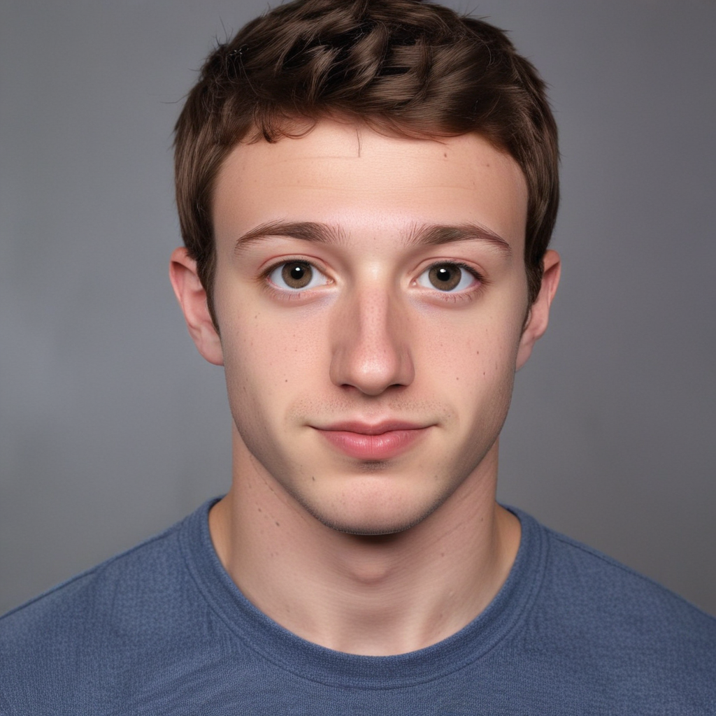 Facebook handsome expert with hide face