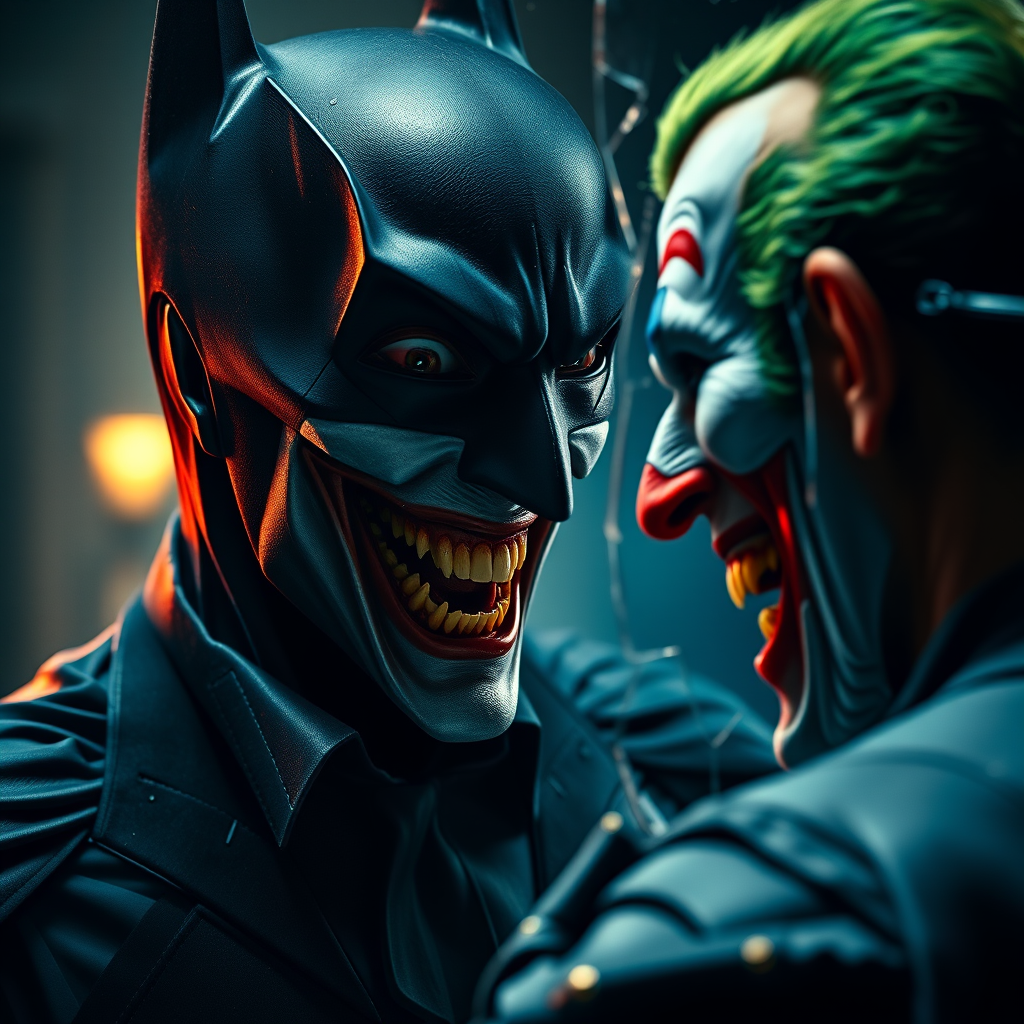 Batman and Joker Face Off in a Dramatic Showdown of Chaos