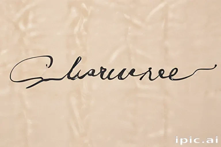 Elegant Script of the Word 'Gloriously' on a Textured Background
