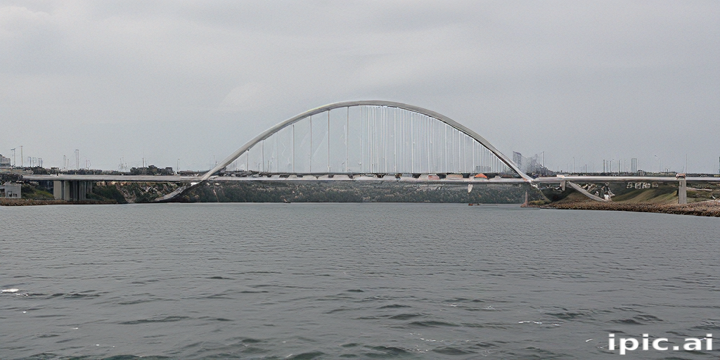 Modern Architectural Design of a Stunning Arch Bridge Over Water