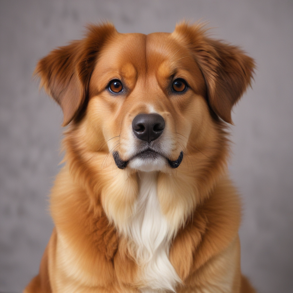 A Beautiful Golden Dog with Soft Fur and Expressive Eyes.