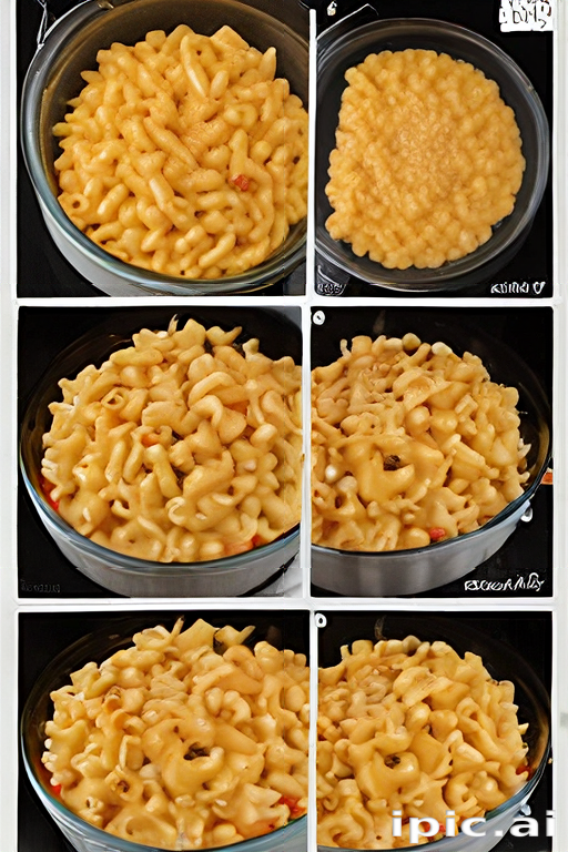 Step-by-Step Process of Making Creamy Macaroni and Cheese from Scratch