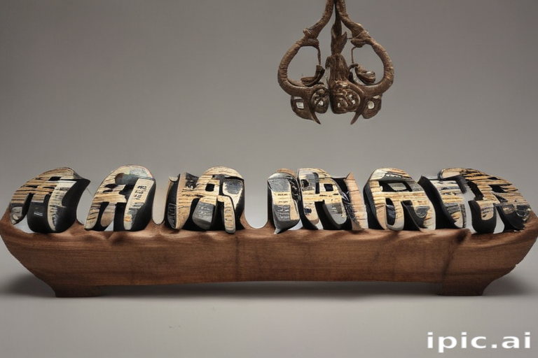 Artistic Display of Unique Sculptural Objects with Intricate Woodwork ...