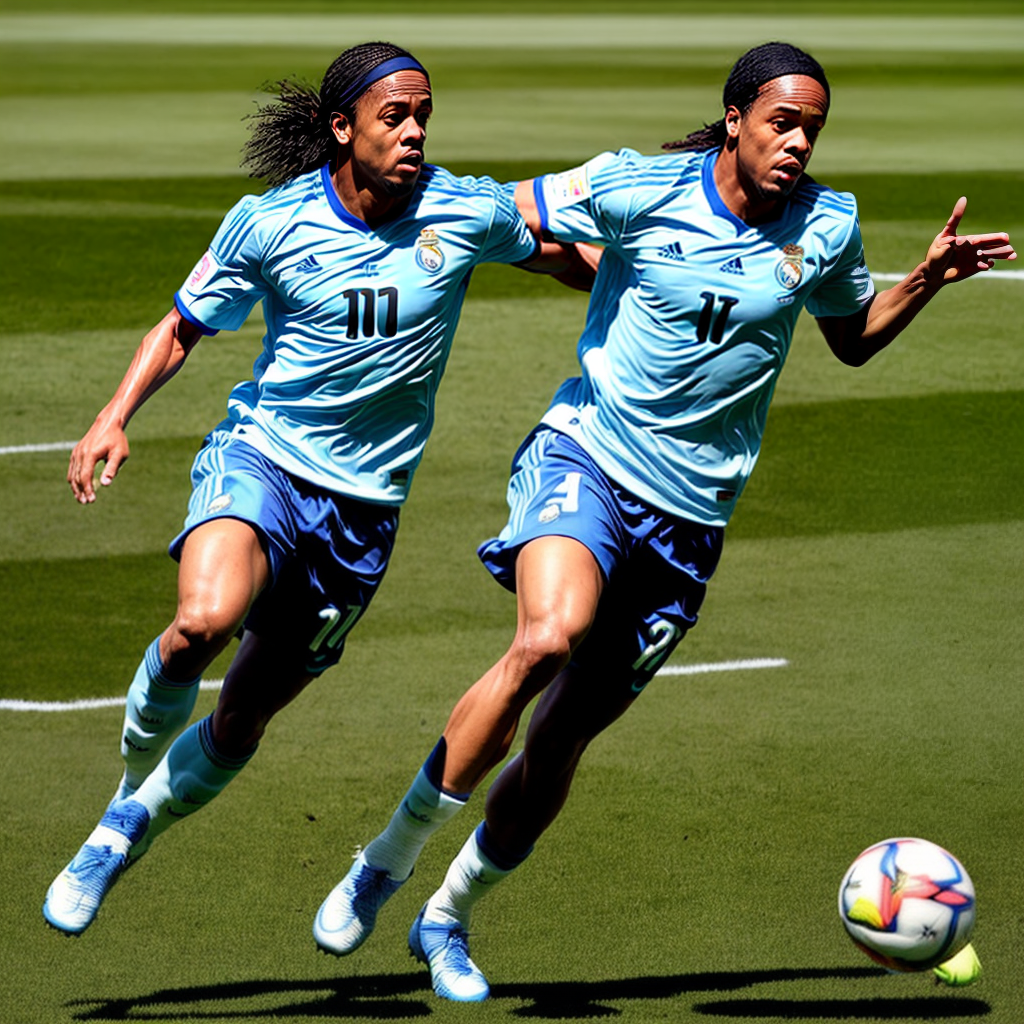 Ronaldinho from Rio Grande do Sul playing for Real Madrid