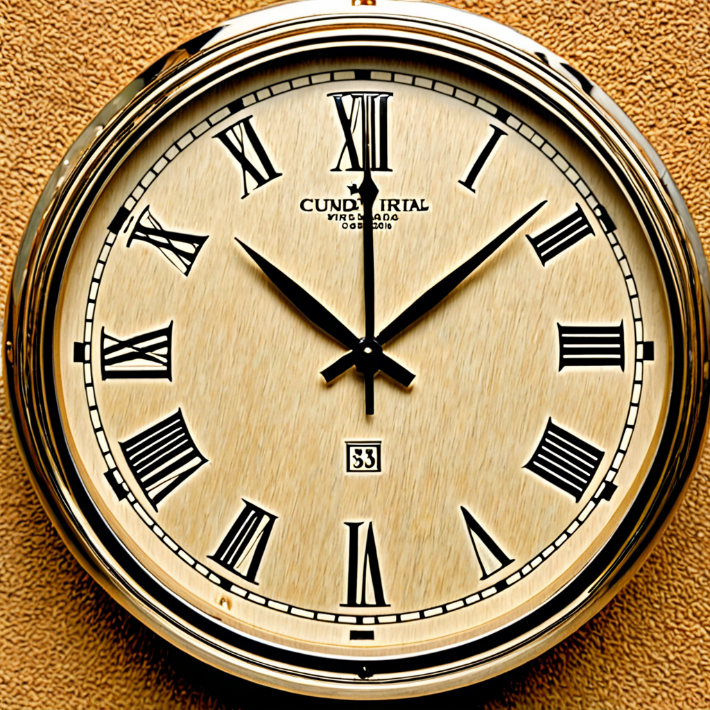 As the clock struck six in the evening