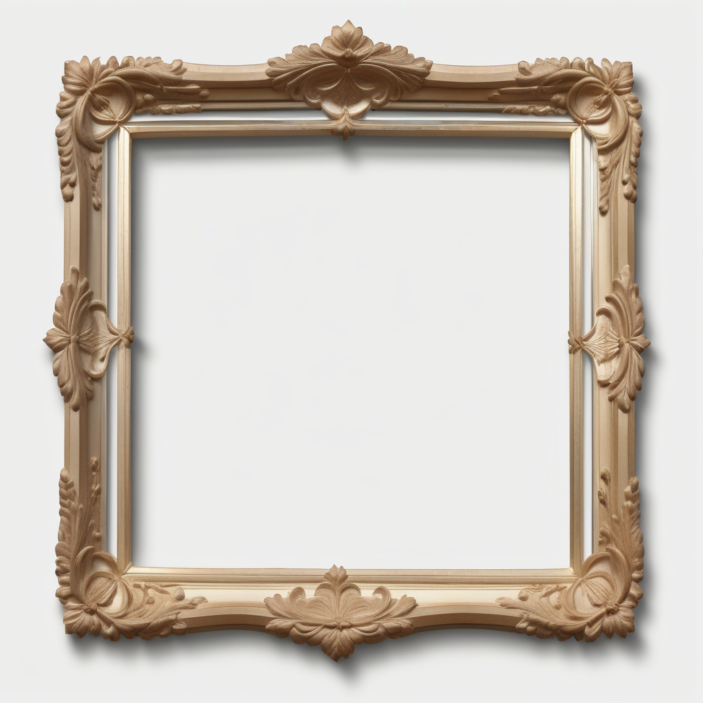 Elegant Ornate Picture Frame Ready to Showcase a Beautiful Artwork