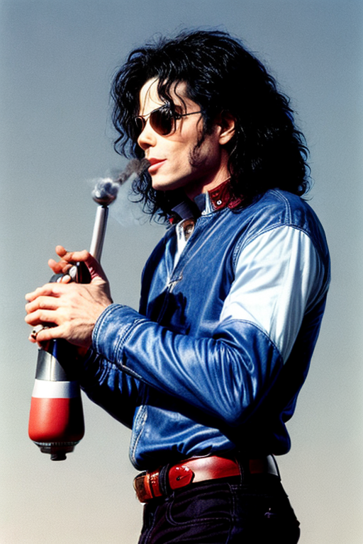 michael jackson hitting a bong
