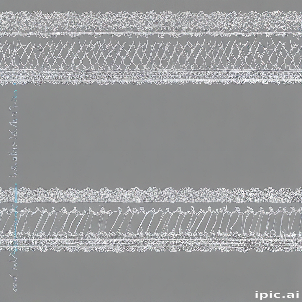 Delicate Patterns of Intricate Lace Designs Against a Soft Gray Background