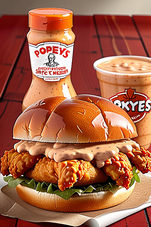 Popeyes Restaurant Exterior with Bright Colors and Iconic Branding ...