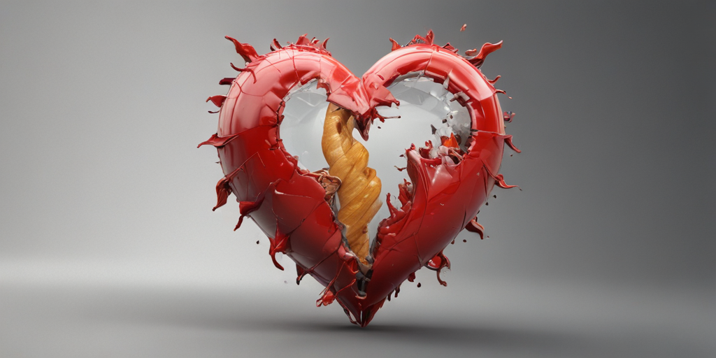 Shattered Heart: A Symbol of Love's Fragility and Resilience in Art