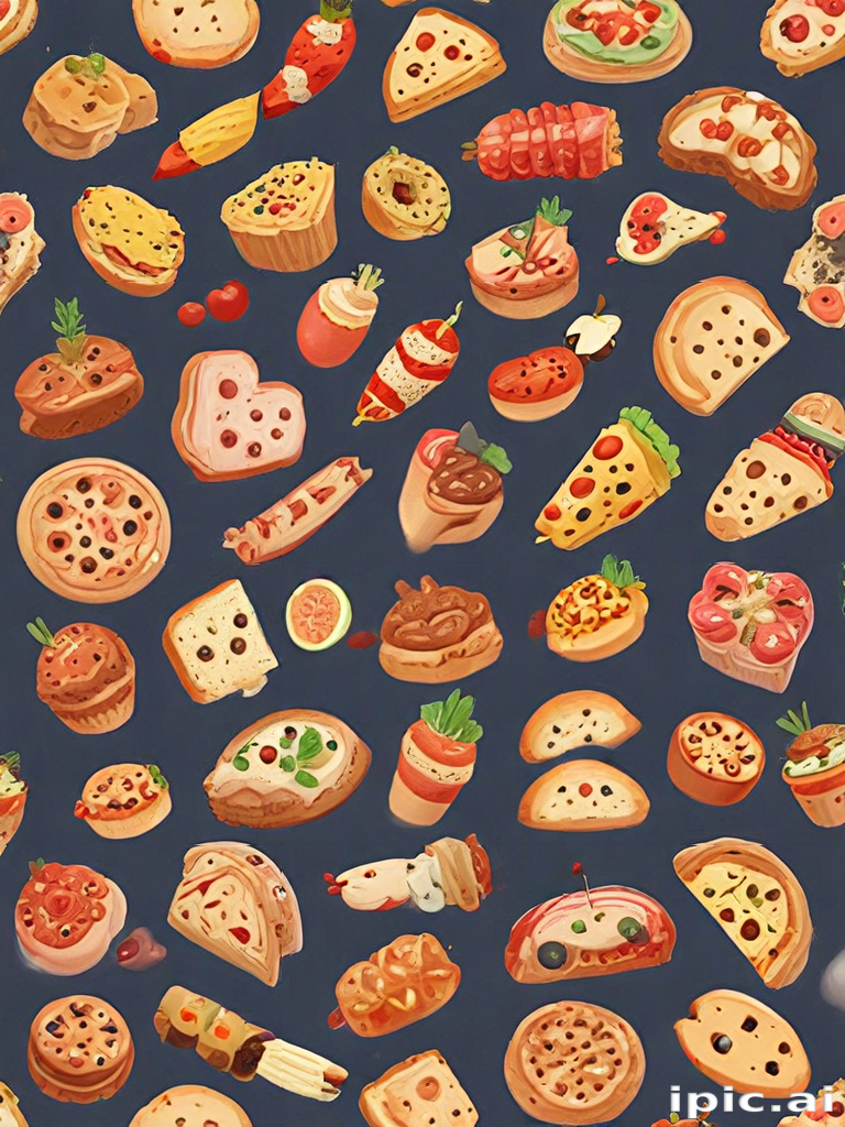 A Colorful Collage of Delicious Treats and Savory Snacks for Everyone