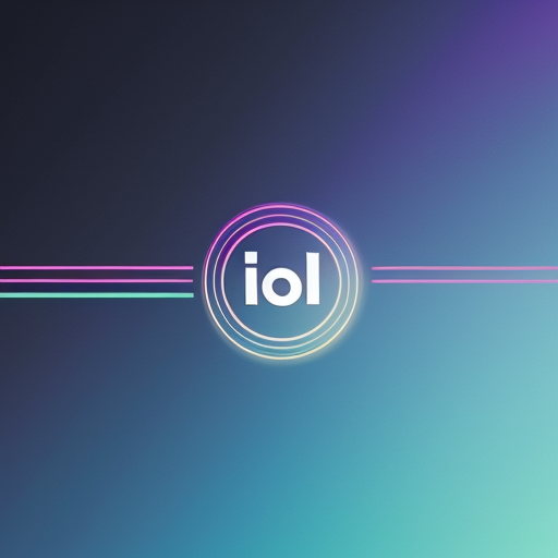 Colorful and Modern Logo Design Featuring the Letters 'iol' in Center