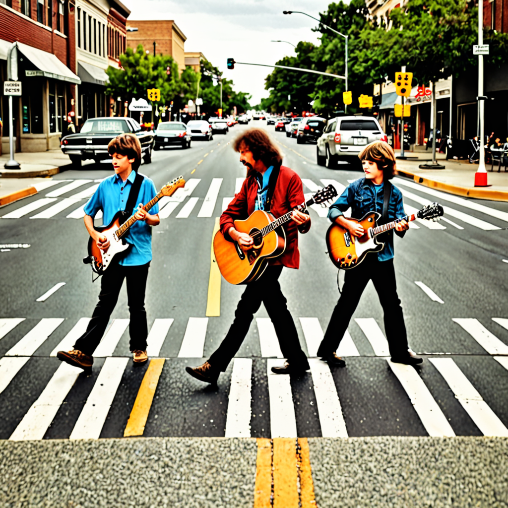 doobie brothers band playing in the streets intersection crosswalk kids ...