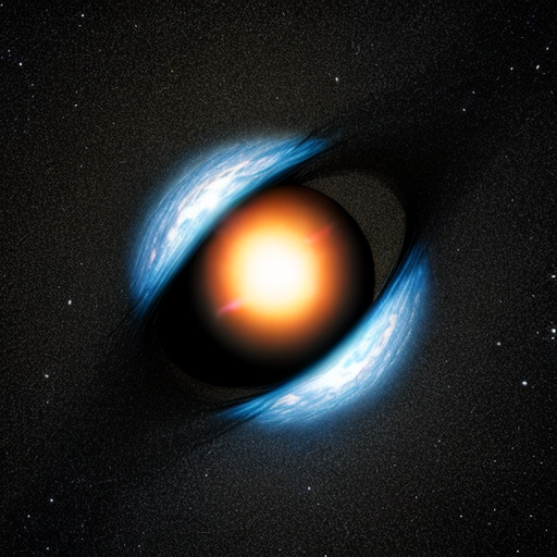 The earth being swallowed by a black hole